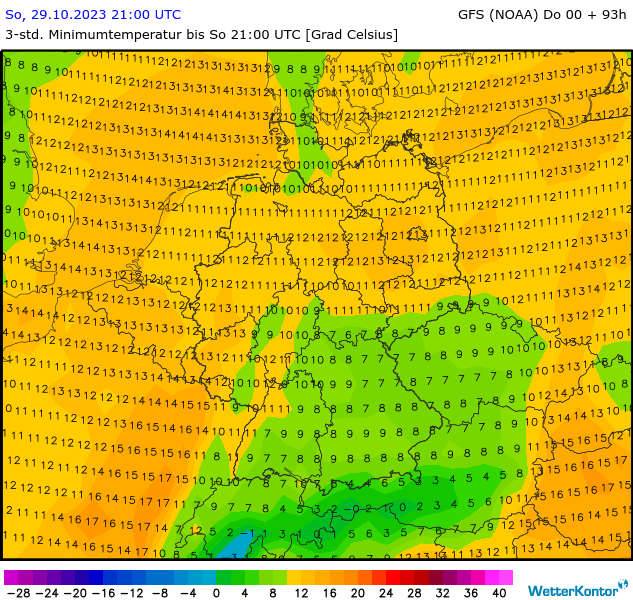 Extremtemperaturen (Min/Max) Deutschland - Profikarten - WetterKontor