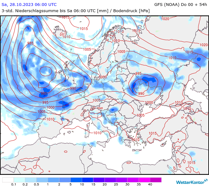 Niederschlag Europa - Profikarten - WetterKontor